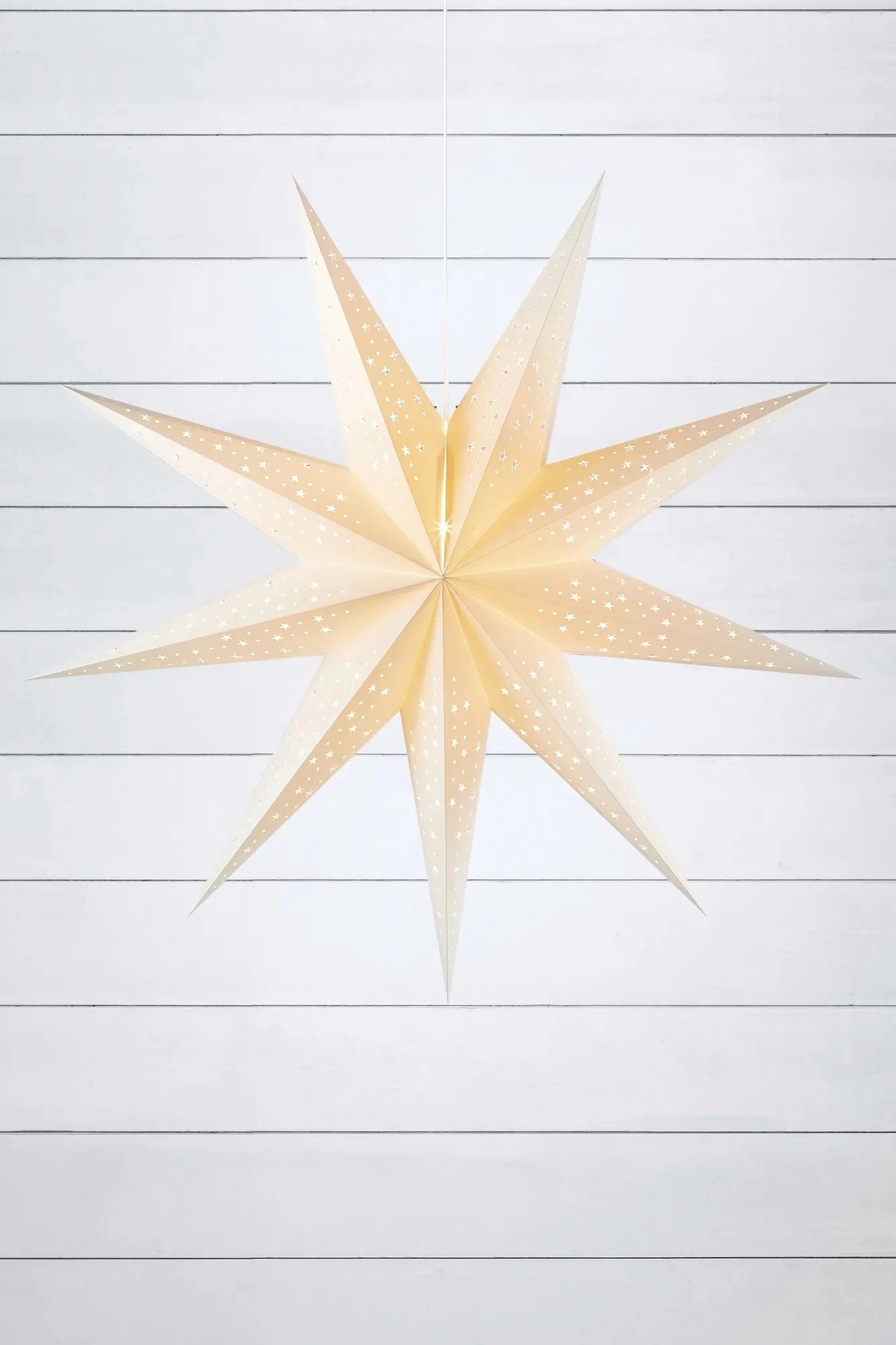 Markslöjd Závěsná hvězda SOLVALLA bílá 1xE14, max. 25 W, 100 x 100 x 25 ...