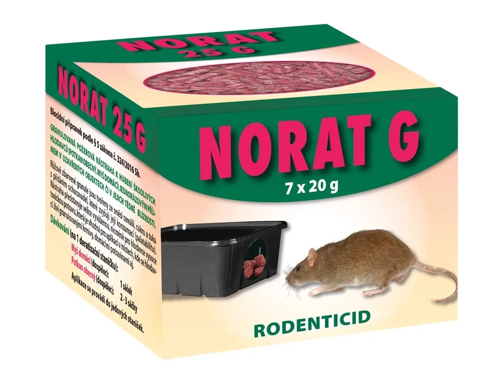 Norat 25 G granule rodenticid 7 x 20 g nakoupit u OBI