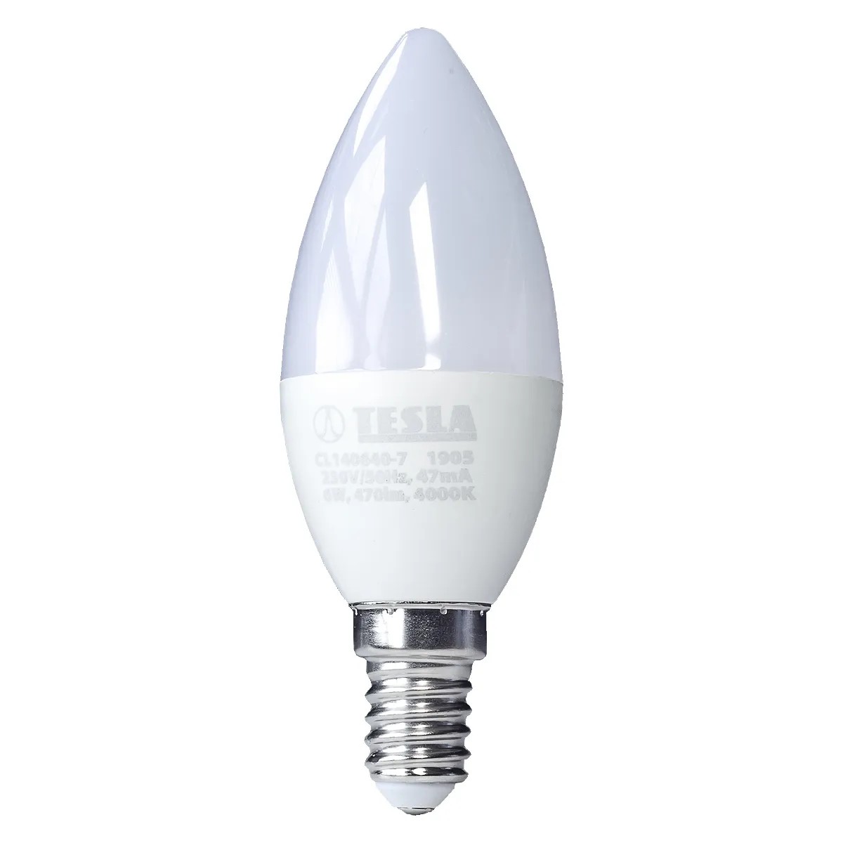 TESLA Lighting LED žárovka Candle E14, 6 W, 470 lm, 4000 K nakoupit u OBI