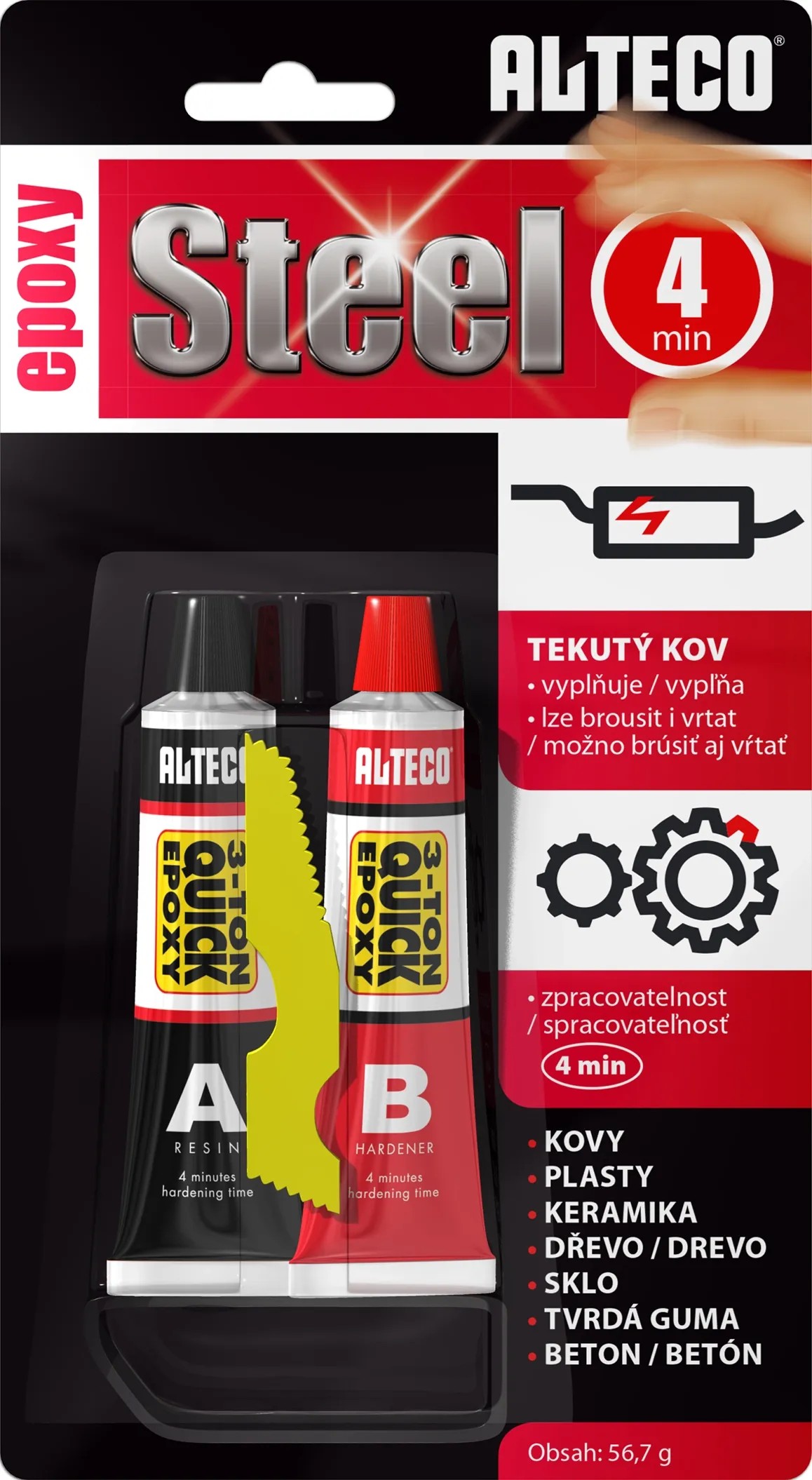 ALTECO Epoxidové lepidlo Epoxy Steel 4 min, 56,7 g nakoupit u OBI