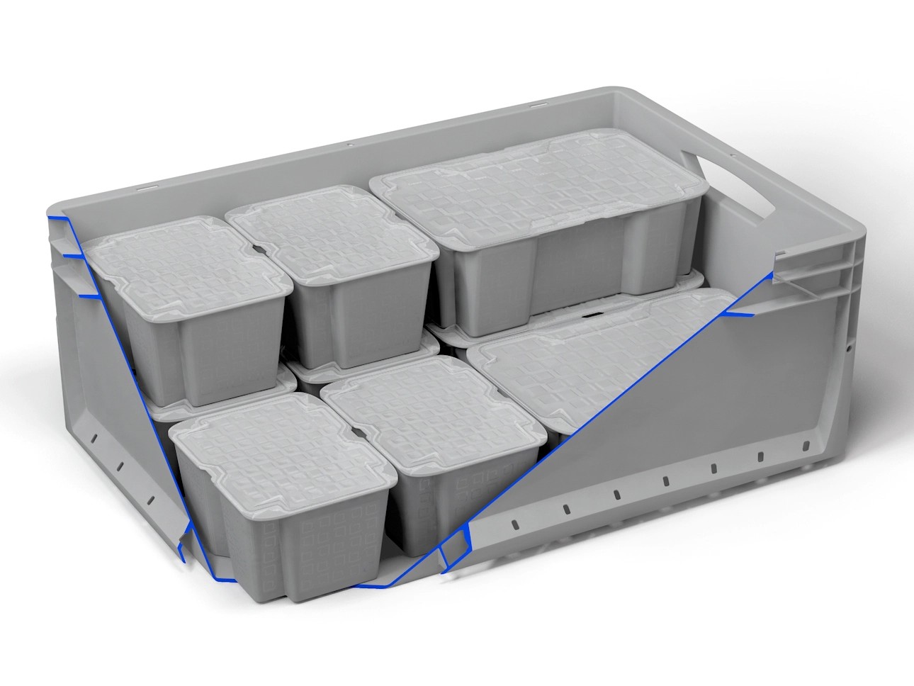 Surplus Systems Úložný stohovatelný box 1/8 pro eurobox nakoupit u OBI