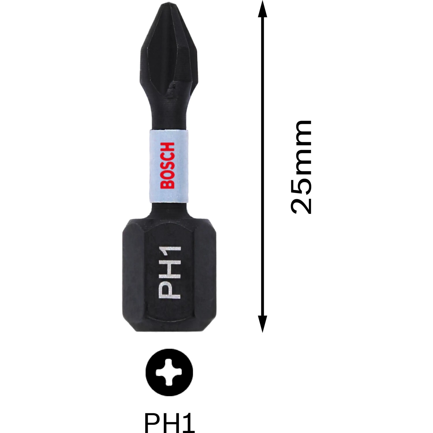 Bosch Šroubovací bit PRO Impact PH1, 25 mm, 2 ks nakoupit u OBI