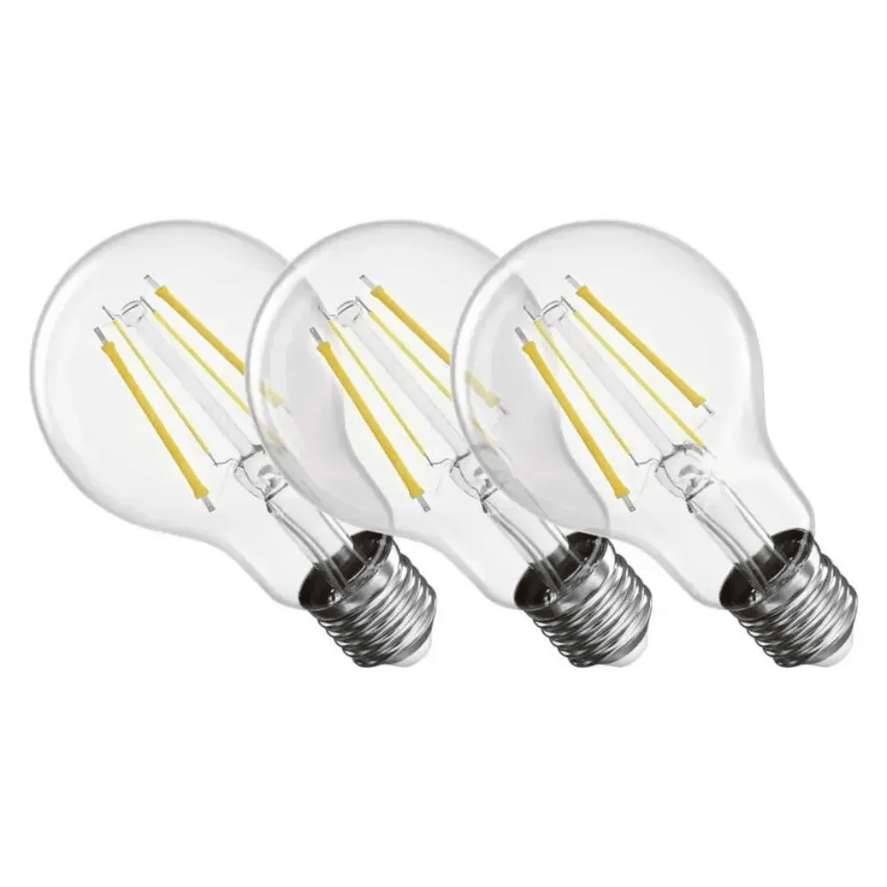 EMOS LED žárovka Filament A60, E27, 5,9W (60W), 806lm, 2700K, 3 ks