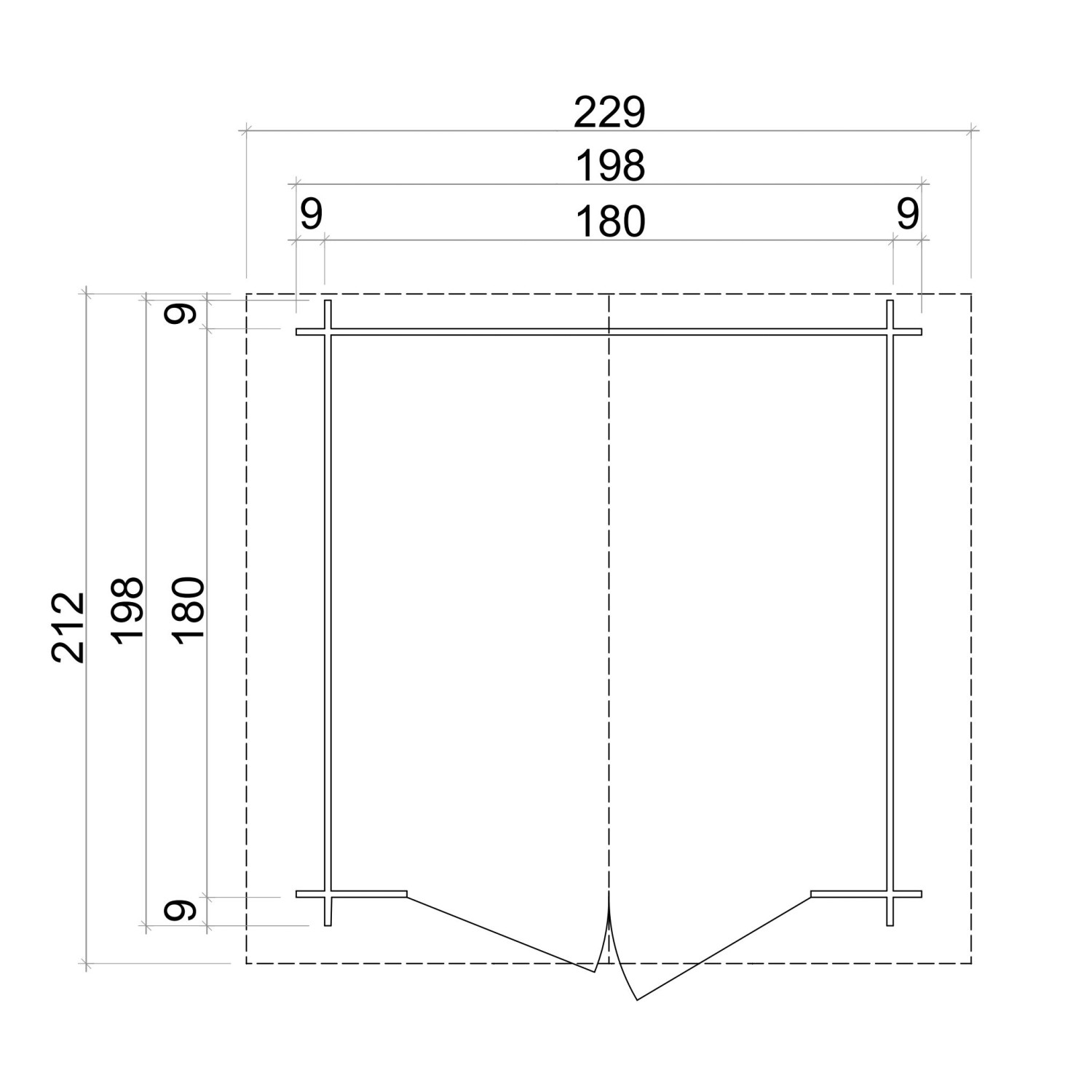 Twig Dřevěný zahradní domek BH19 Tiffany, přírodní, 198 x 198 cm ...