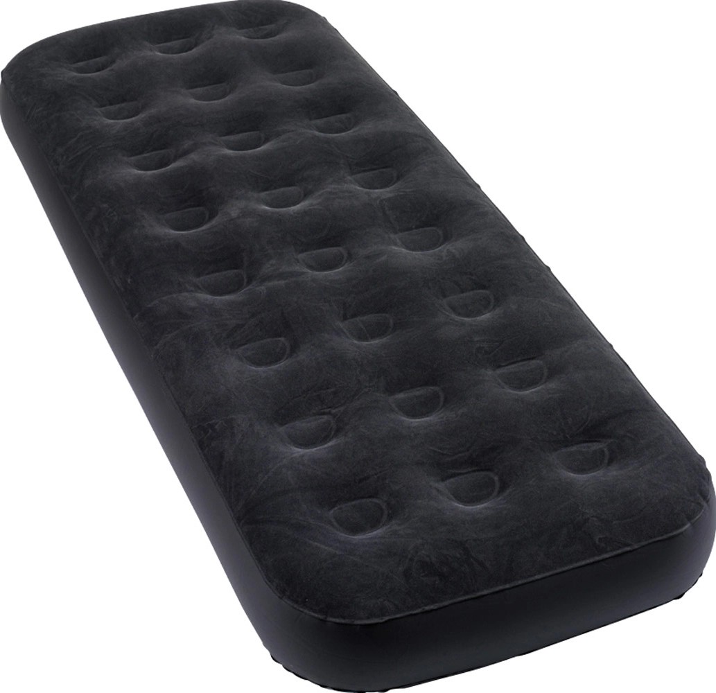 Nafukovací postel pro hosty Single 191 cm x 73 cm x 22 cm černá ...