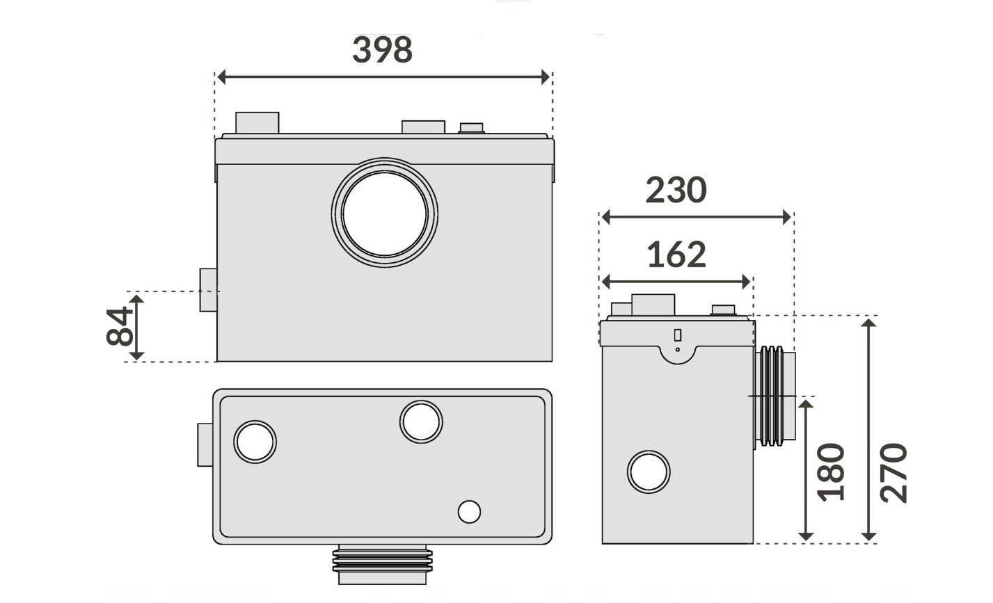 IBO Přečerpávající stanice pro WC Sanibo 4 nakoupit u OBI