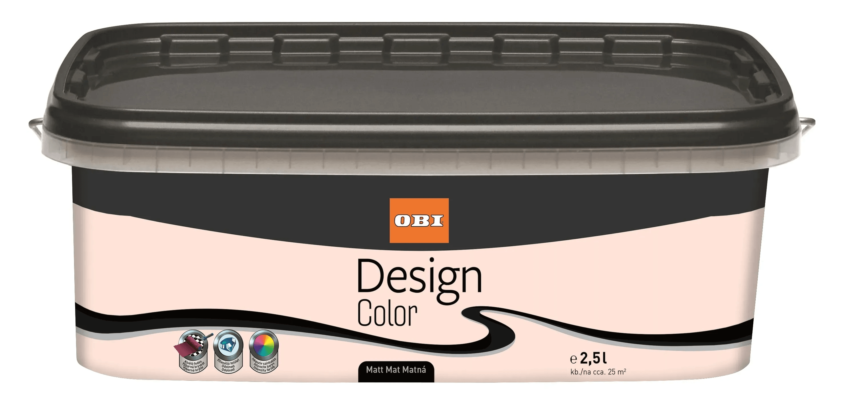 OBI Interiérová barva Design Color matná Pale Pink 2,5 l