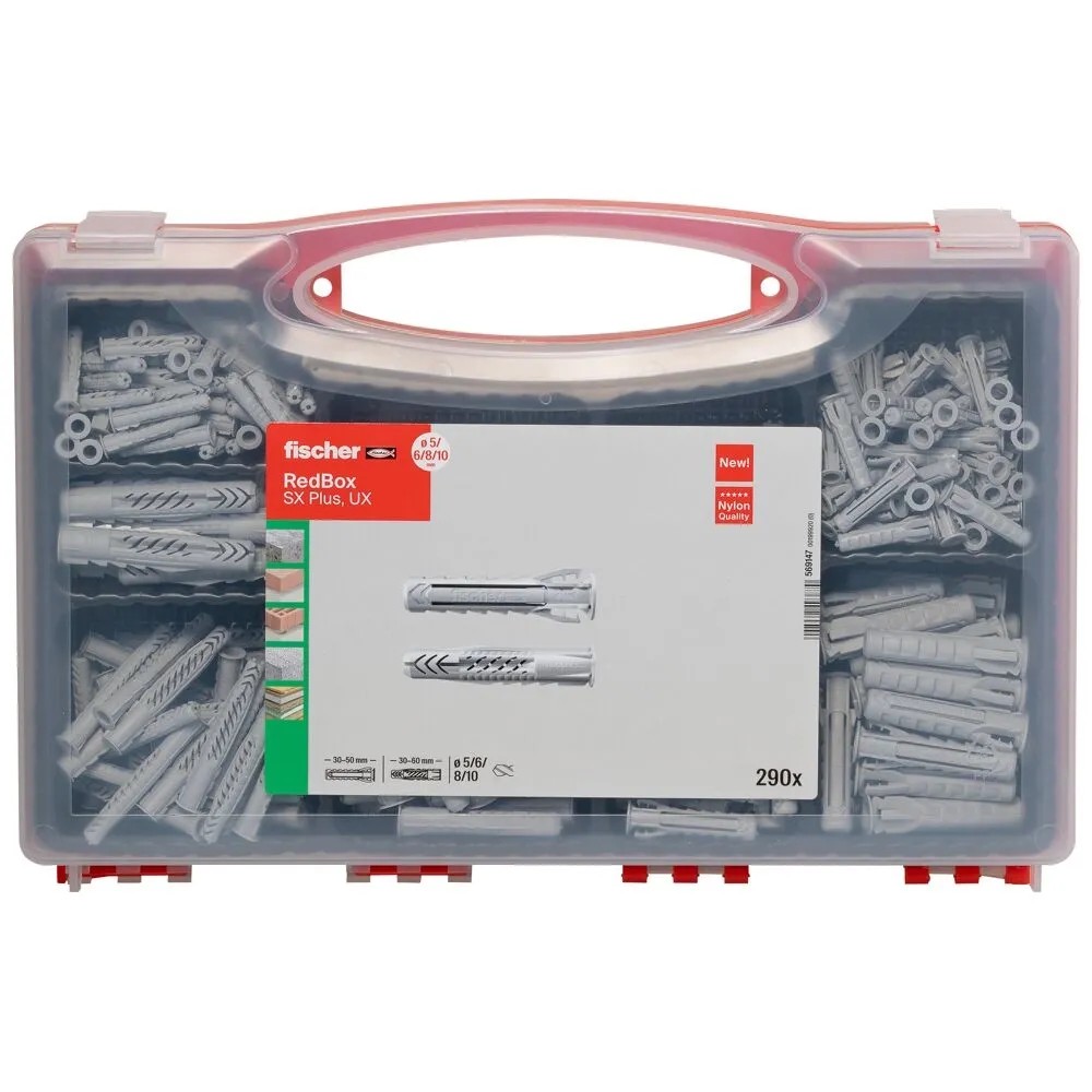 Fischer Box s hmoždinkami UX + SX Plus 6, 8, 10 nakoupit u OBI