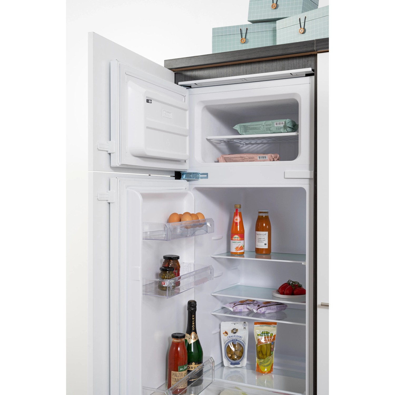 Respekta Kuchyně Amanda šedá/dub 310 cm-trouba+skl.deska/digestoř/myčka ...