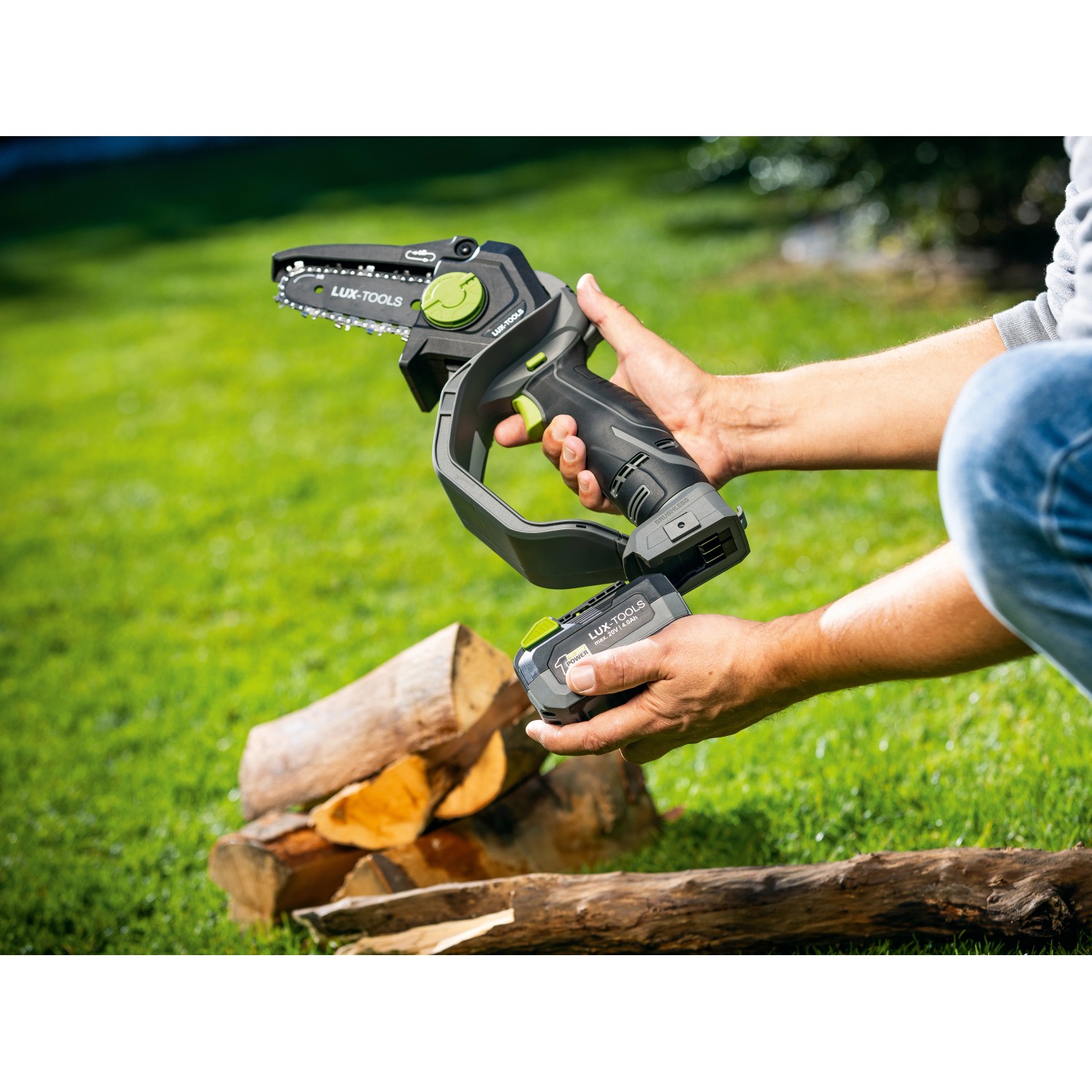 LUX-TOOLS 1 PowerSystem Aku prořezávací pila A-EAS-20/154 Solo nakoupit ...