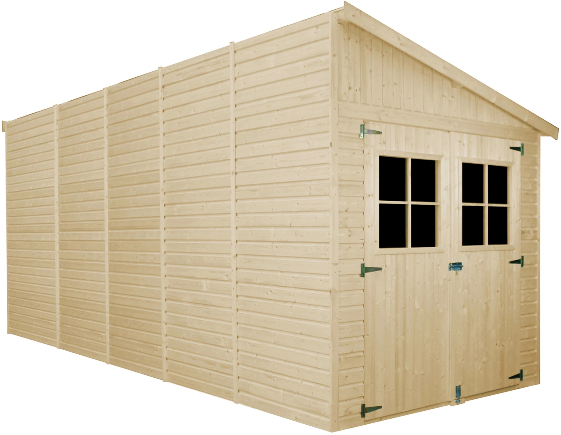 Timbela Dřevěný zahradní domek - přístavba M341A bez podlahy, 205 x 493 cm koupit v OBI