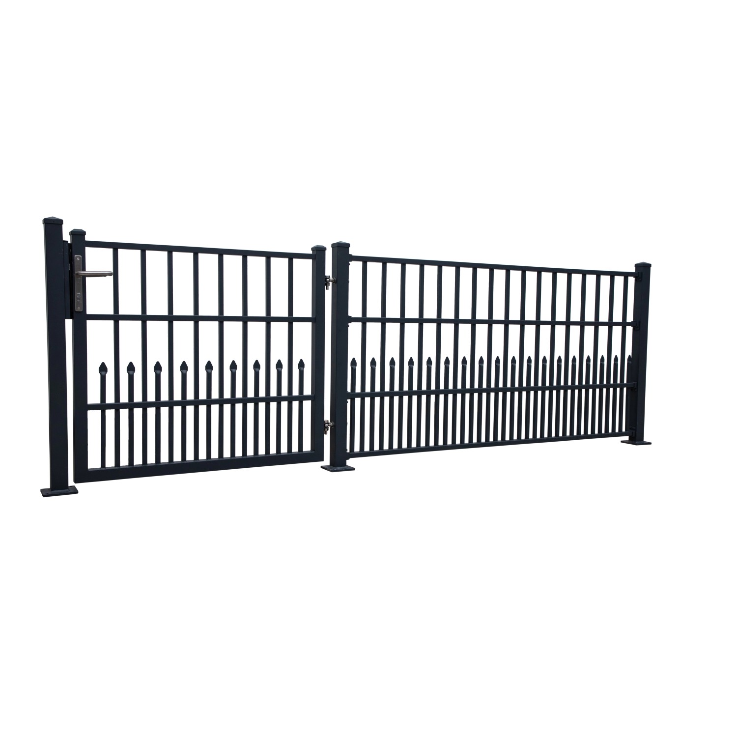 Floraworld Dekorativní hliníkový plot Bremen antracit 201 x 100 cm ...