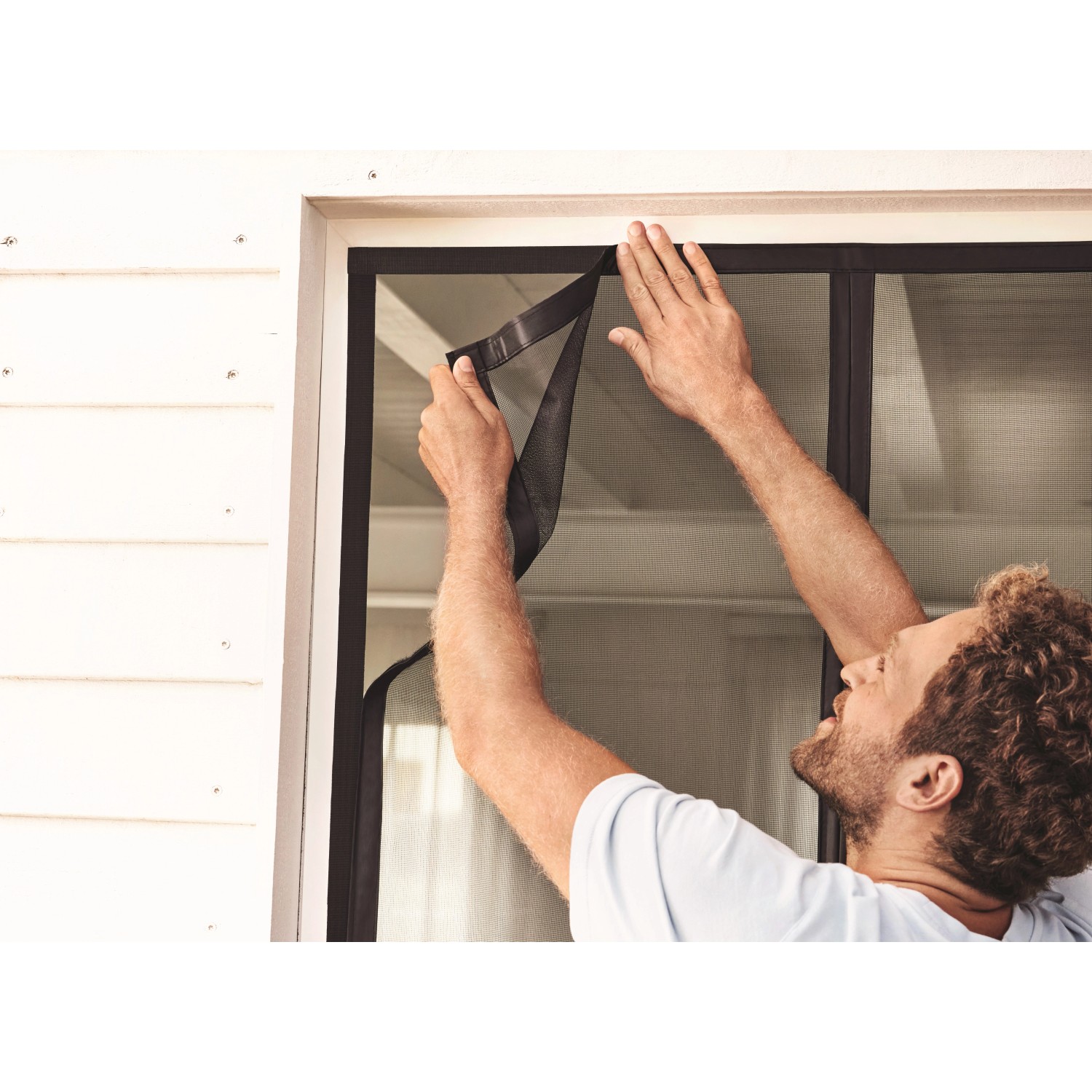 tesa Magnetická síť do dveří Insect Stop antracitová 0,9 x 2,1 m ...