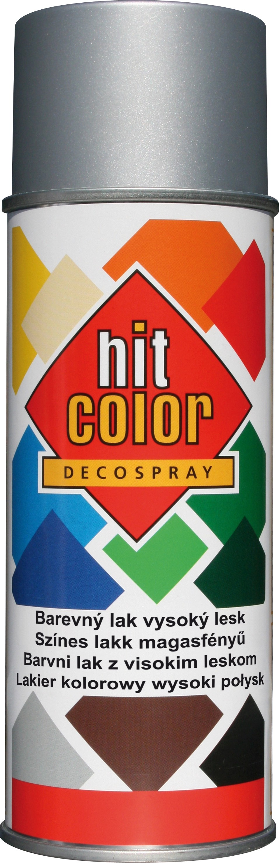 hitcolor Dekorativní lak ve spreji vysoký lesk RAL 9006 bílý hliník 400 ml nakoupit u OBI