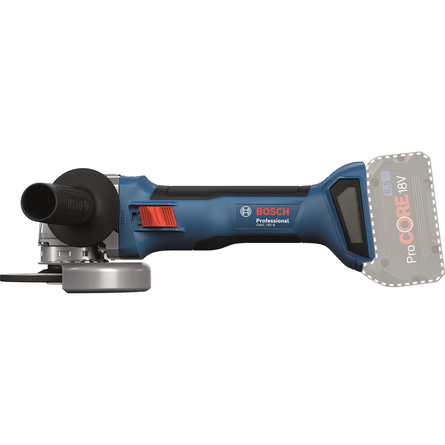 Bosch Professional Aku úhlová bruska GWS 18V-8 s maticí (0.601.9N9.000)
