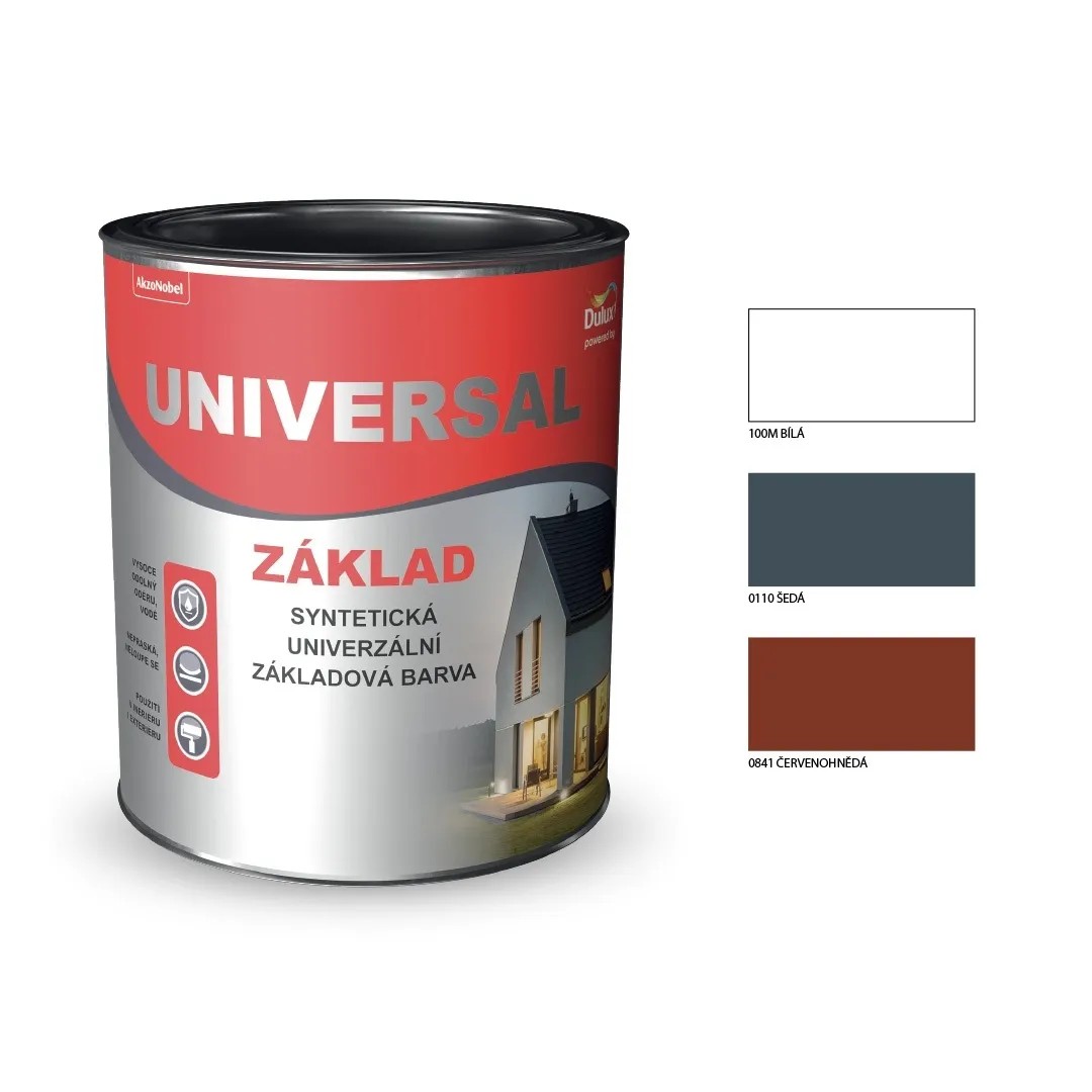 Dulux Antikorozní základní barva UNIVERSAL ZÁKLAD 0841 červenohnědá 0 ...