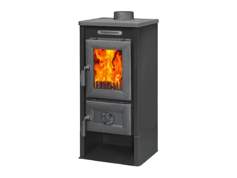 Hosseven Krbová kamna 9008 Maxi 7,09 kW, černá, 41 x 38,2 x 87 cm