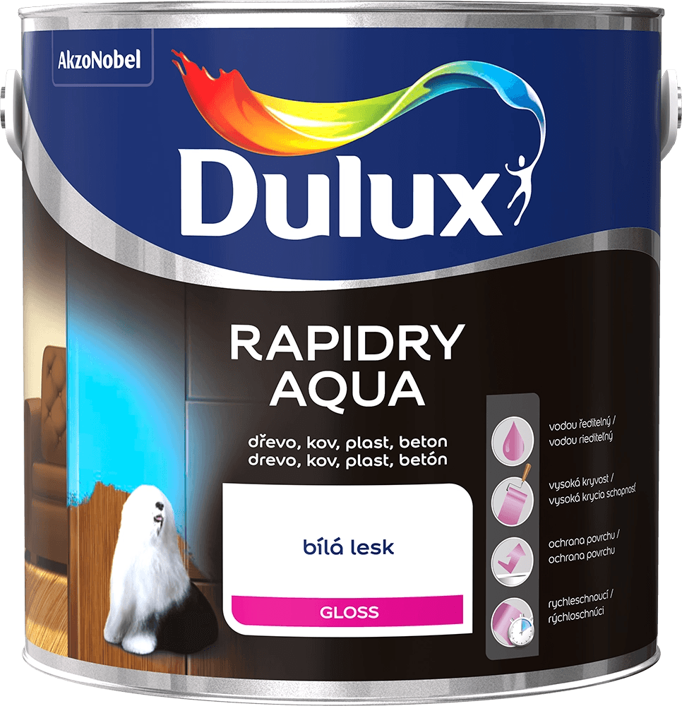 Dulux Univerzální barva Rapidry Aqua tmavě hnědý 2,5 l nakoupit u OBI