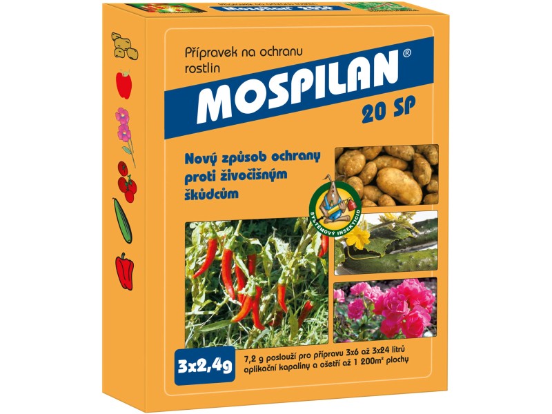 Přípravek na ochranu rostlin Mospilan 20 SP Insekticid 3 x 2,4 g ...