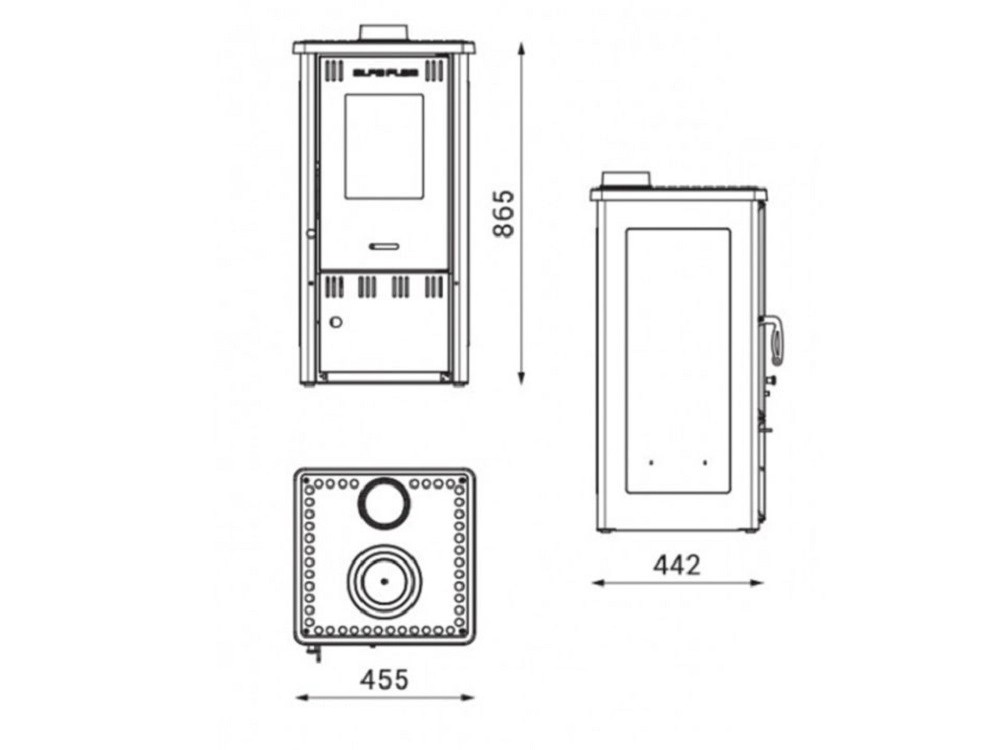 Alfa Plam Krbová kamna Elita II Eco, 6,5 kW, krémová, 87 x 44 x 46 cm nakoupit u OBI