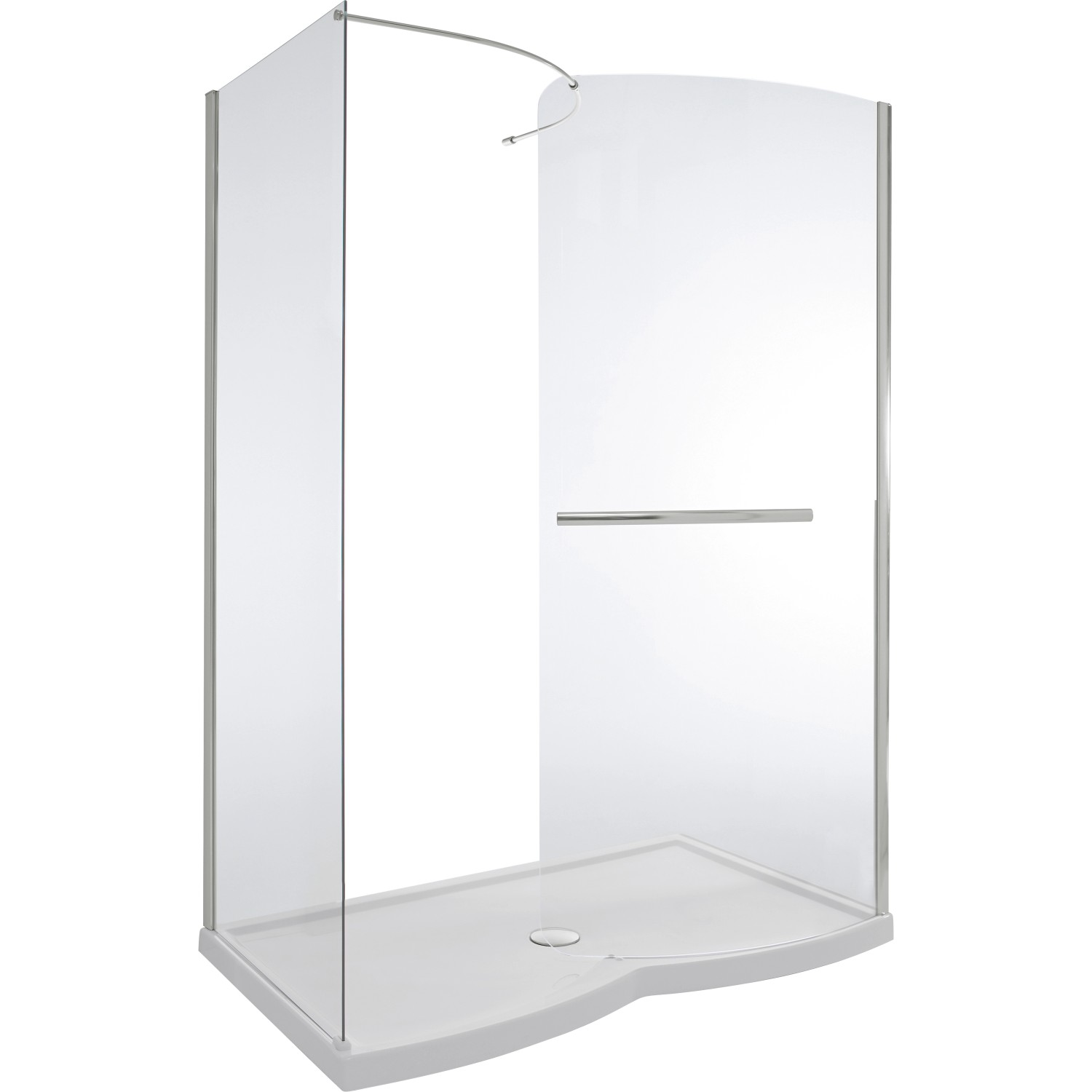 OBI Sprcha Walk-In Caldaro chrom 145 cm x 90 cm koupit v OBI