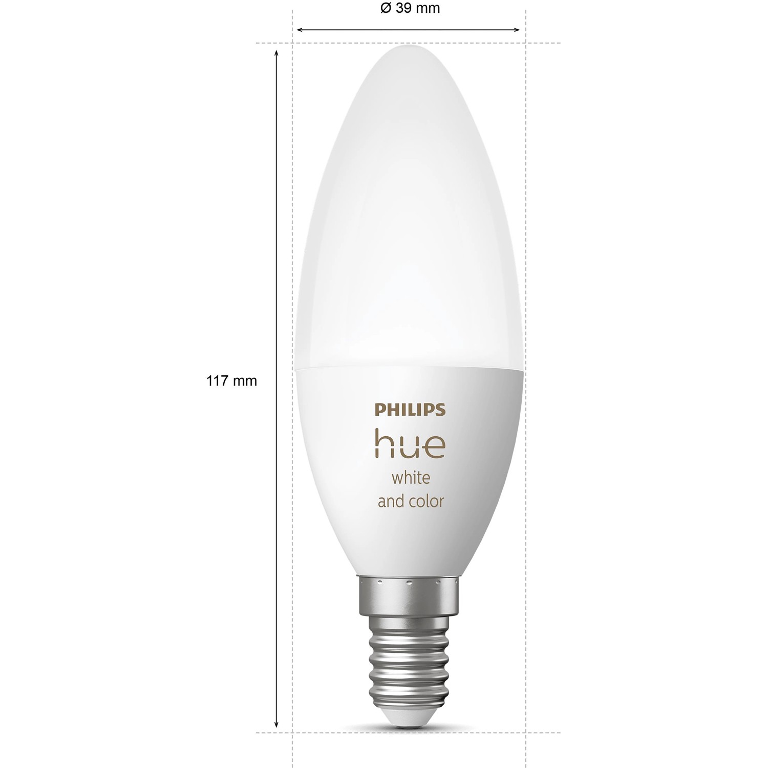 Philips Hue Chytrá žárovka White&Color Amb. E14 C39 5,3W 470lm 2000-6500K, 2ks nakoupit u OBI