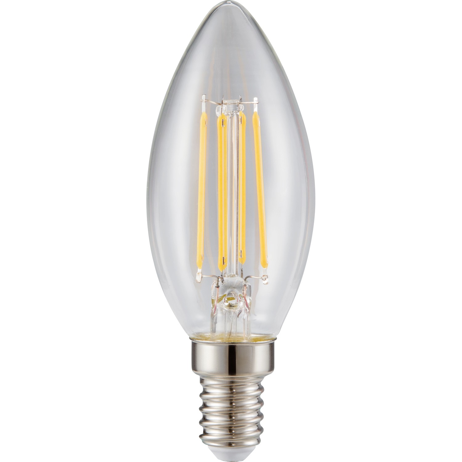 LED žárovka filament E14 C35 4,2W 470lm 2700K, čirá, 2 ks nakoupit u OBI
