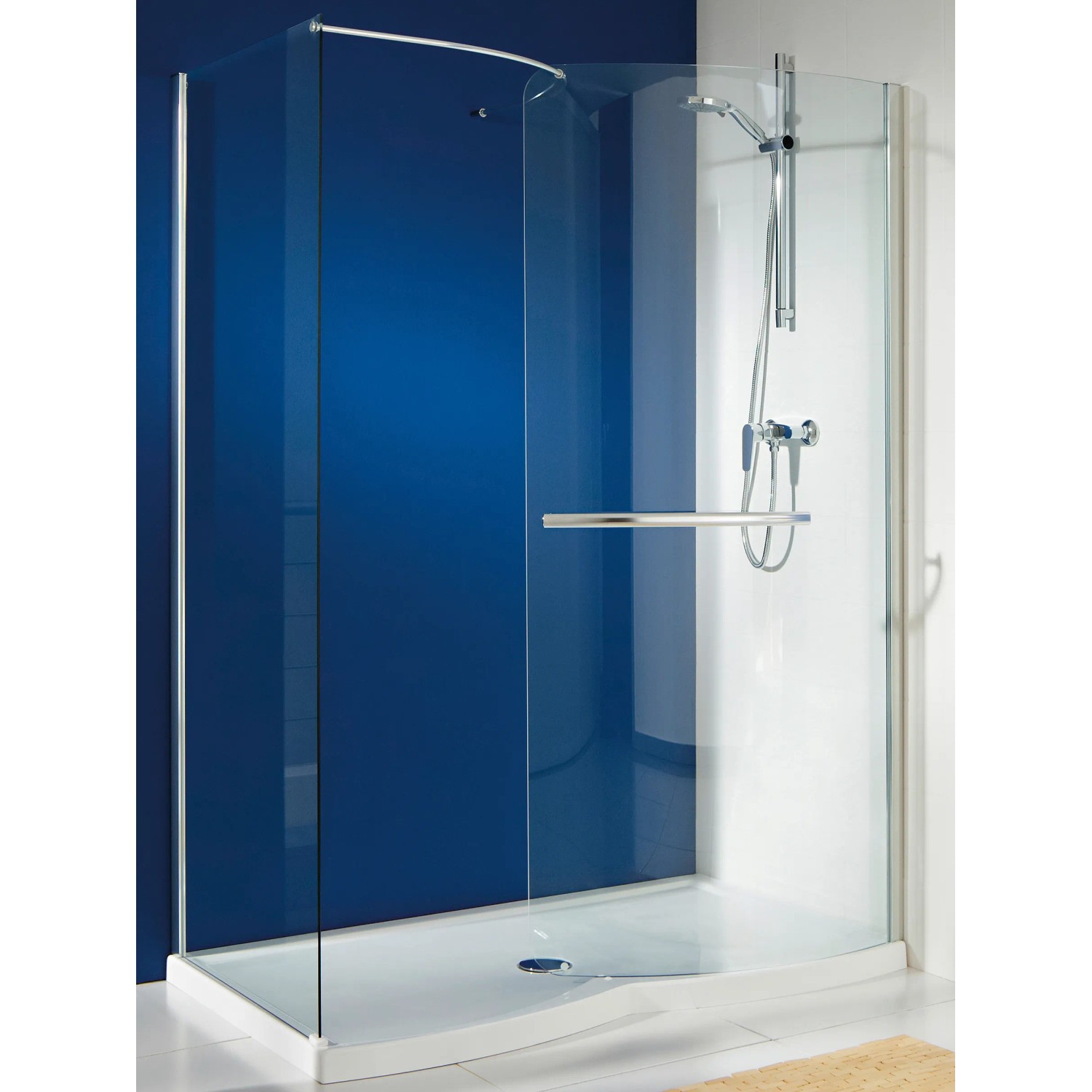 OBI Sprcha Walk-In Caldaro chrom 145 cm x 90 cm koupit v OBI