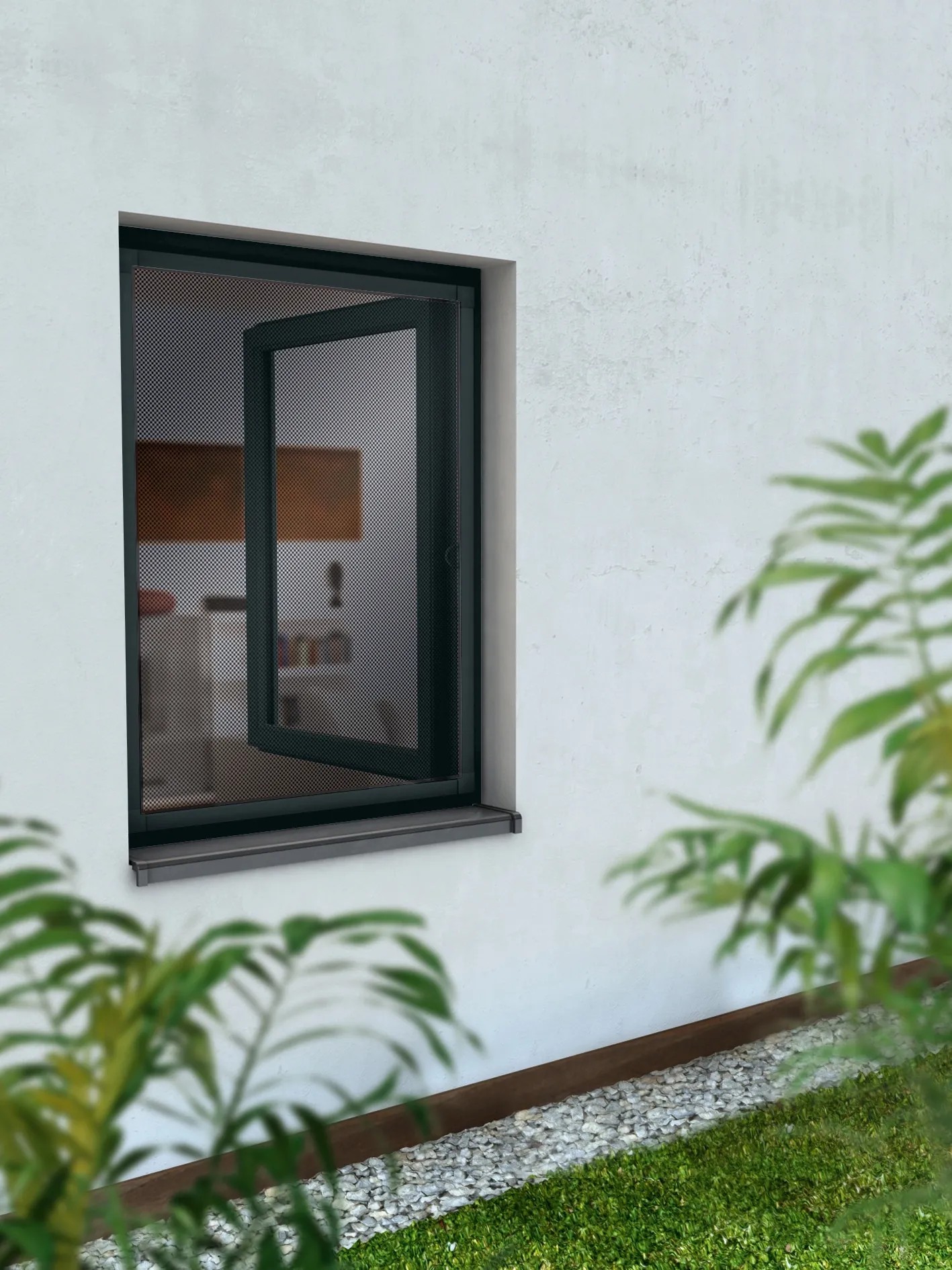 OBI Hliníkový rám se sítí do okna, antracit, 120 x 100 cm nakoupit u OBI