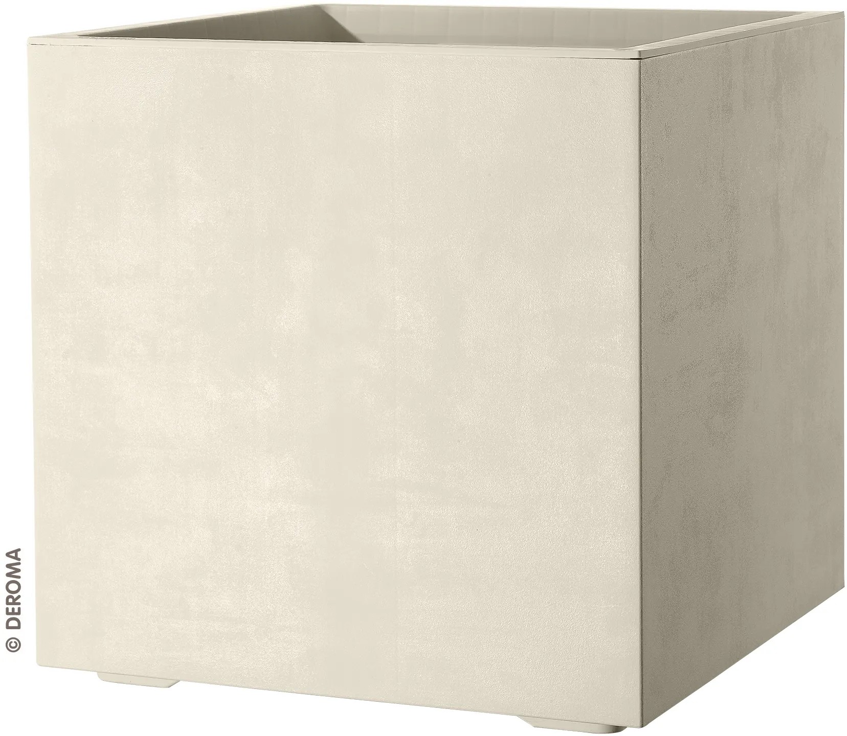 Deroma Květináč Millennium Cubo perlově bílý 39 x 39 x 39 cm nakoupit u OBI