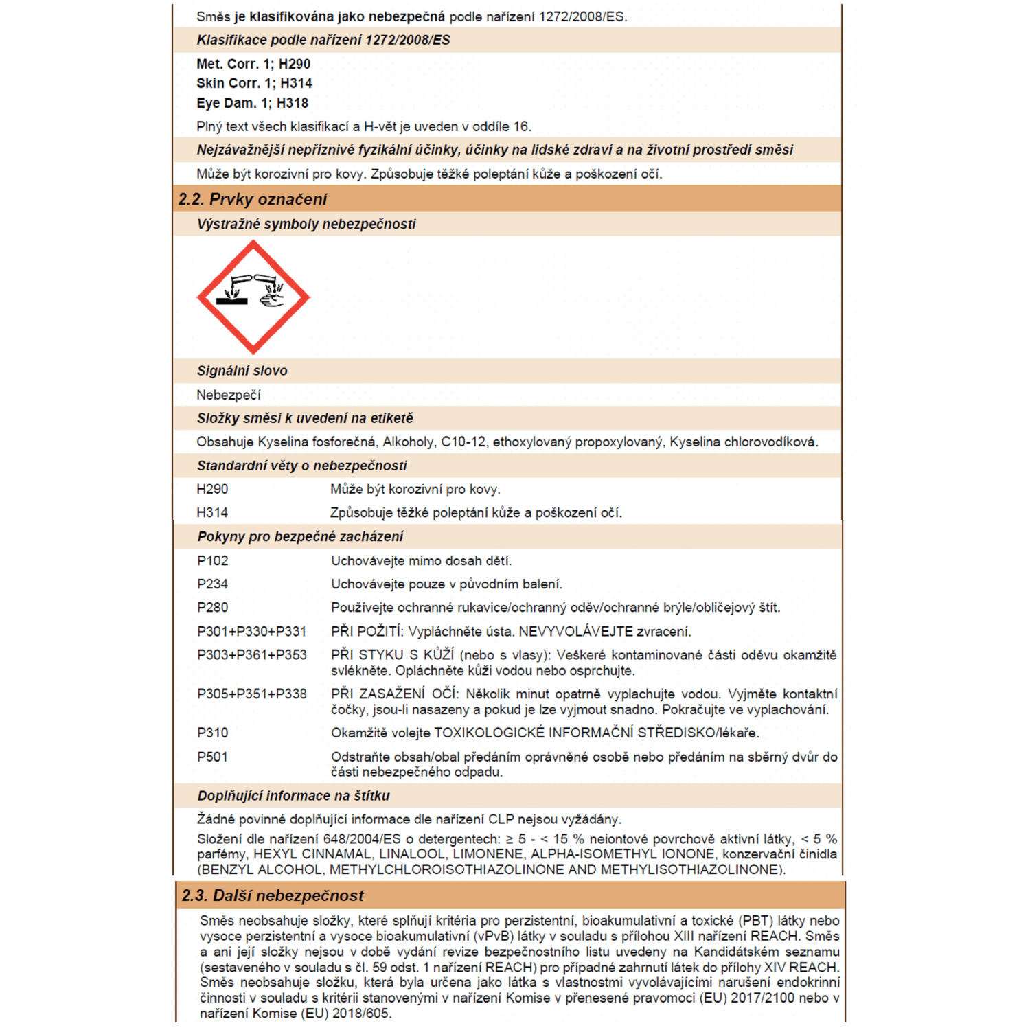 Rako CL801 Aktivní čištění pro slinuté keramické obklady, 0,75 l ...