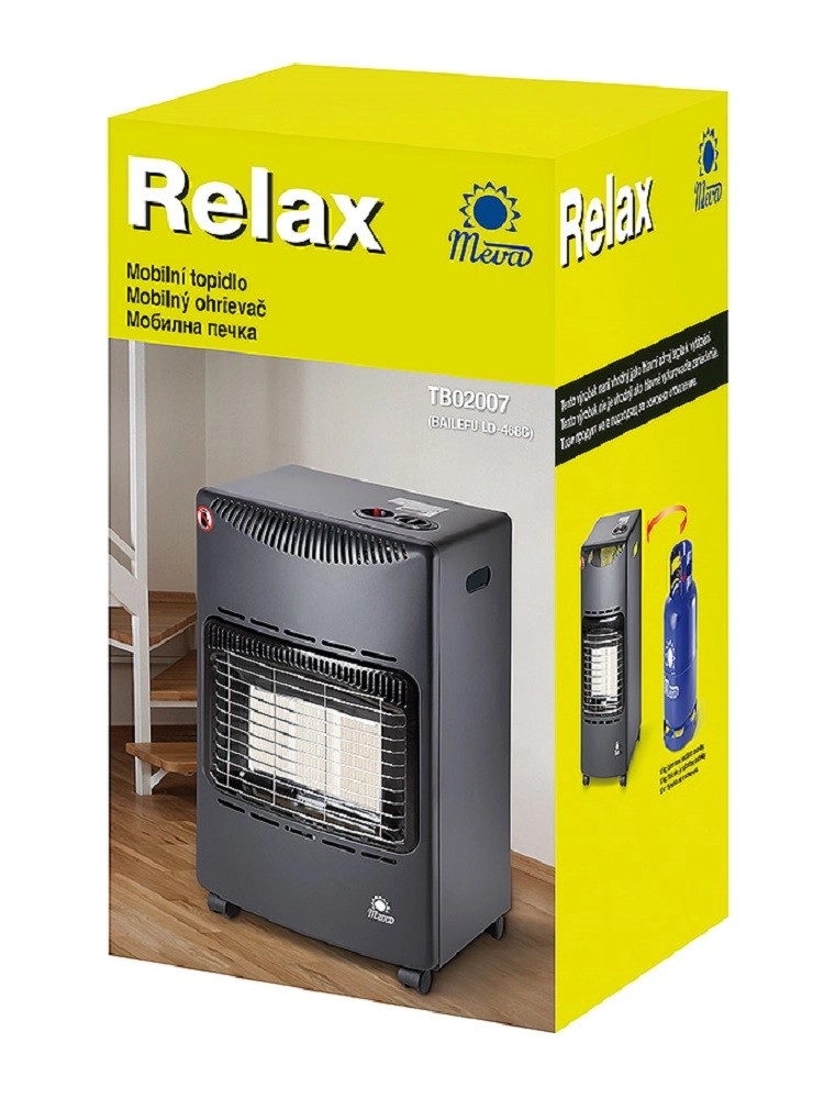 Meva Infračervená plynová kamna RELAX UTB02007, 4,2 kW, 700 x 440 x 410 ...