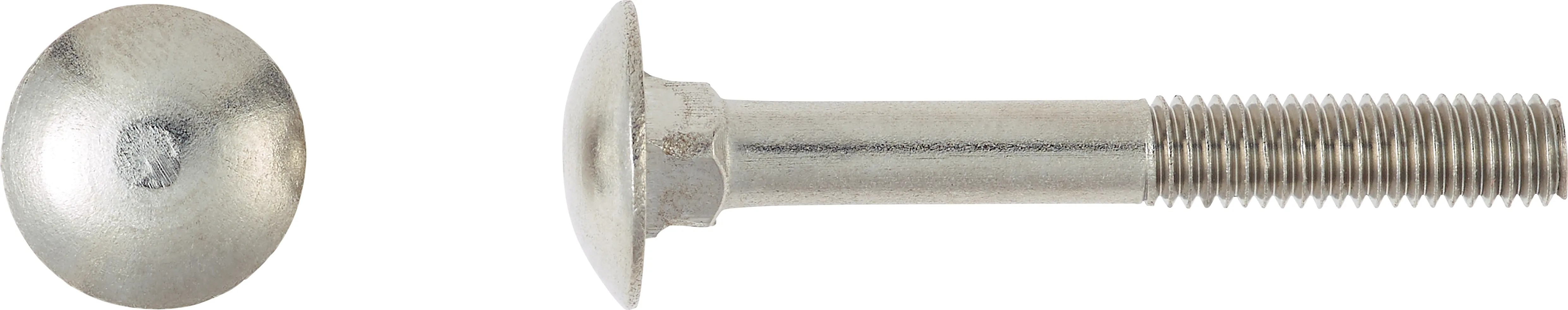 Vratový šroub M5 x 30 mm částečný závit ocel A2, 50 ks