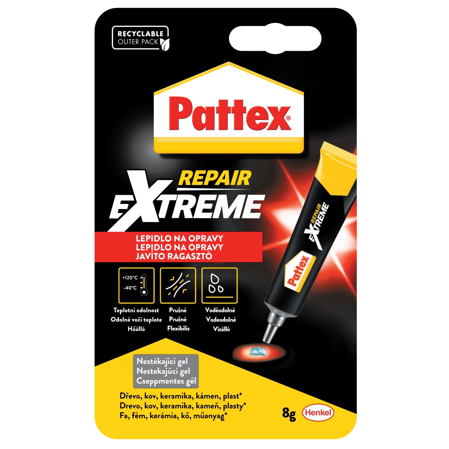 Pattex Flexibilní víceúčelové lepidlo REPAIR EXTREME 8 g nakoupit u OBI