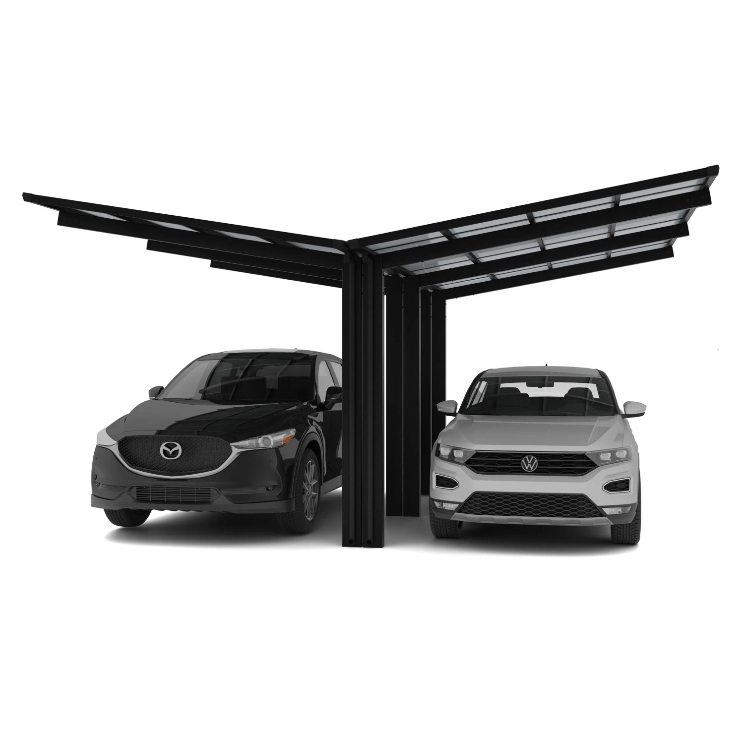 Ximax Alu přístřešek na 2 auta Linea Typ 110-Y černá 548 x 495 cm ...