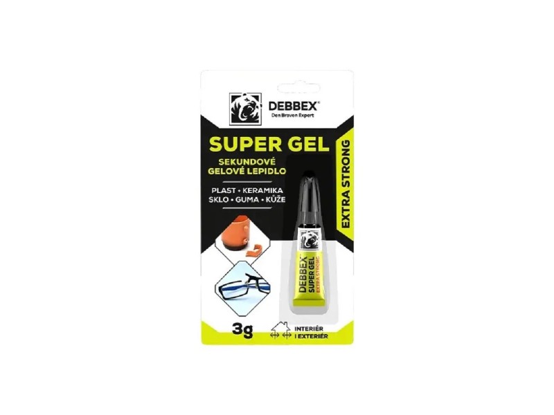 Den Braven Sekundové gelové lepidlo SUPER GEL 3 g
