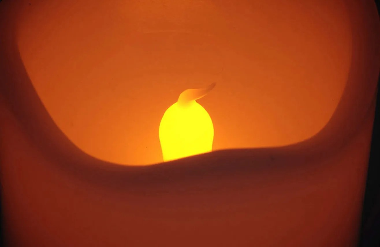 Koopman LED Svíčka s časovačem, plápolající, slonová kost, 20 x 10 x 10 ...