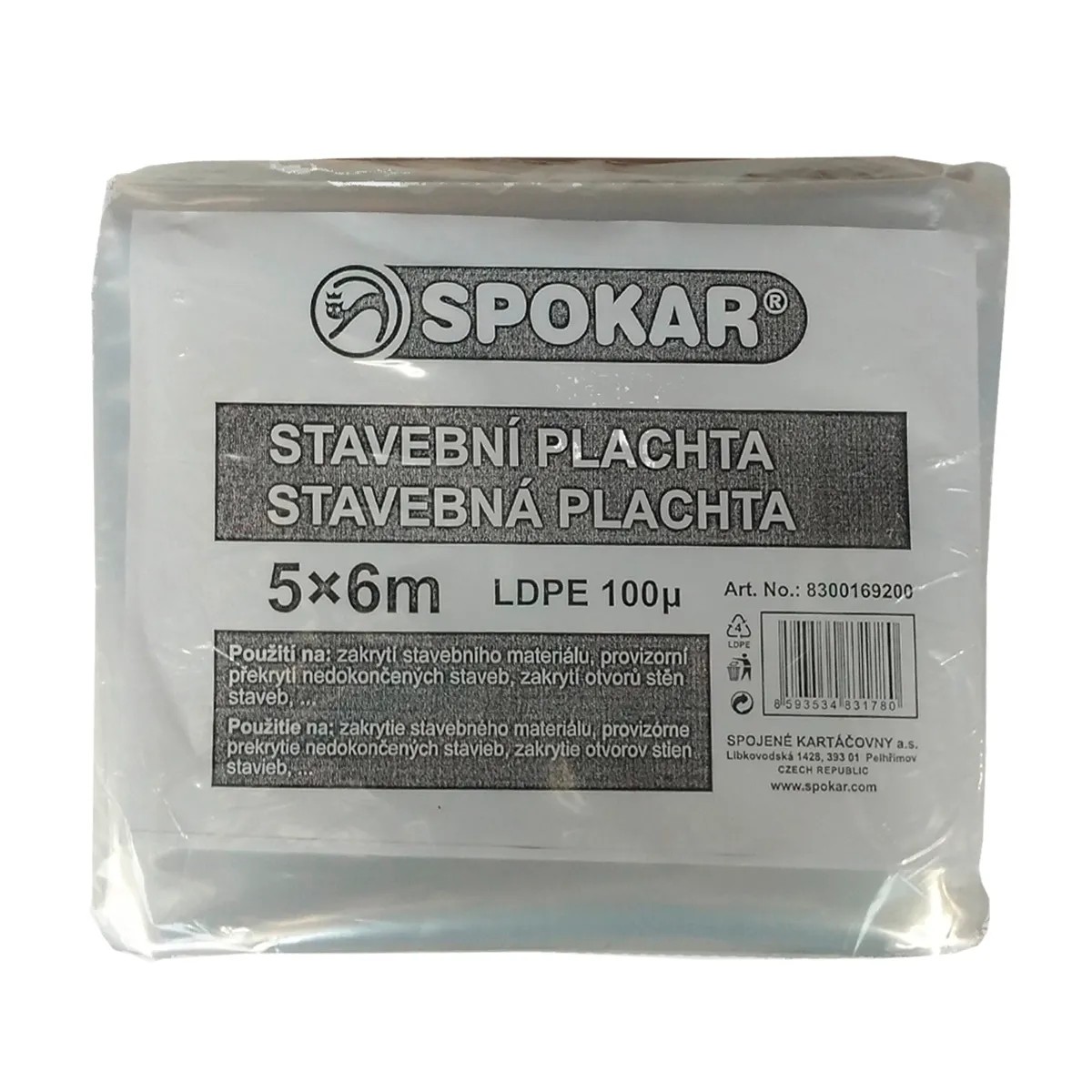 Spokar Plachta stavební 5 x 6 m nakoupit u OBI