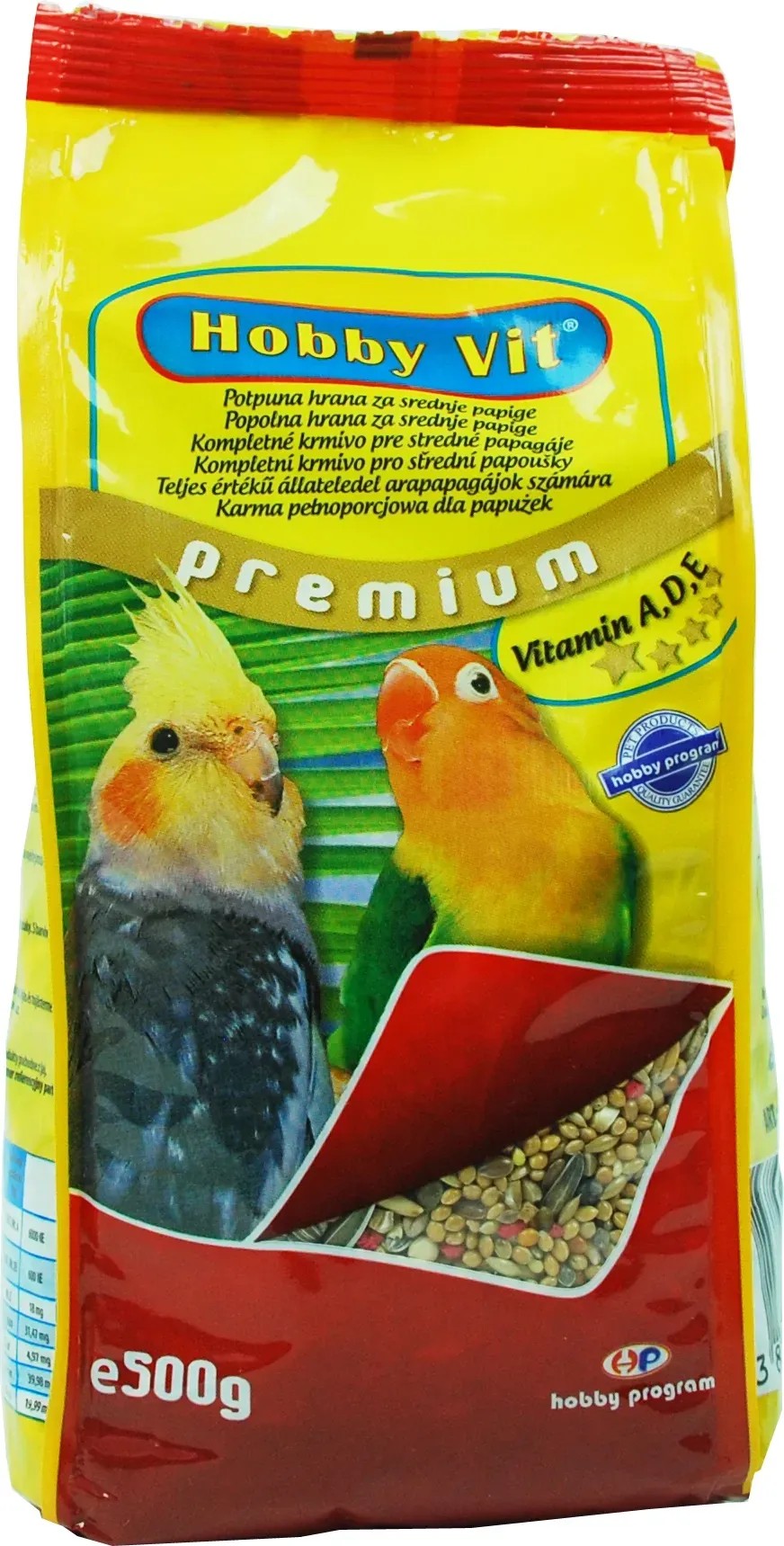 Hobby Vit Kompletní krmivo pro střední papoušky 500 g koupit v OBI