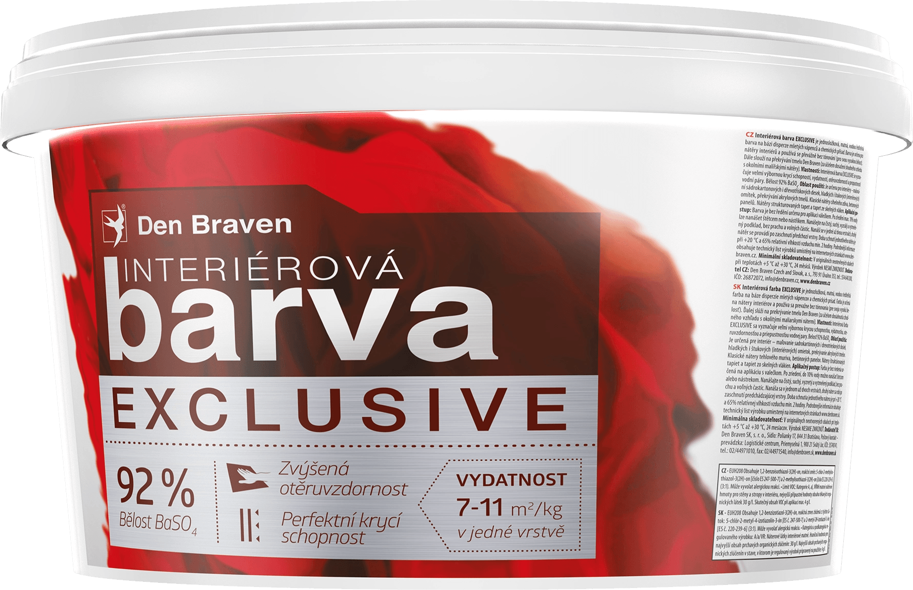 Den Braven Interiérová barva EXCLUSIVE bílá 15 kg