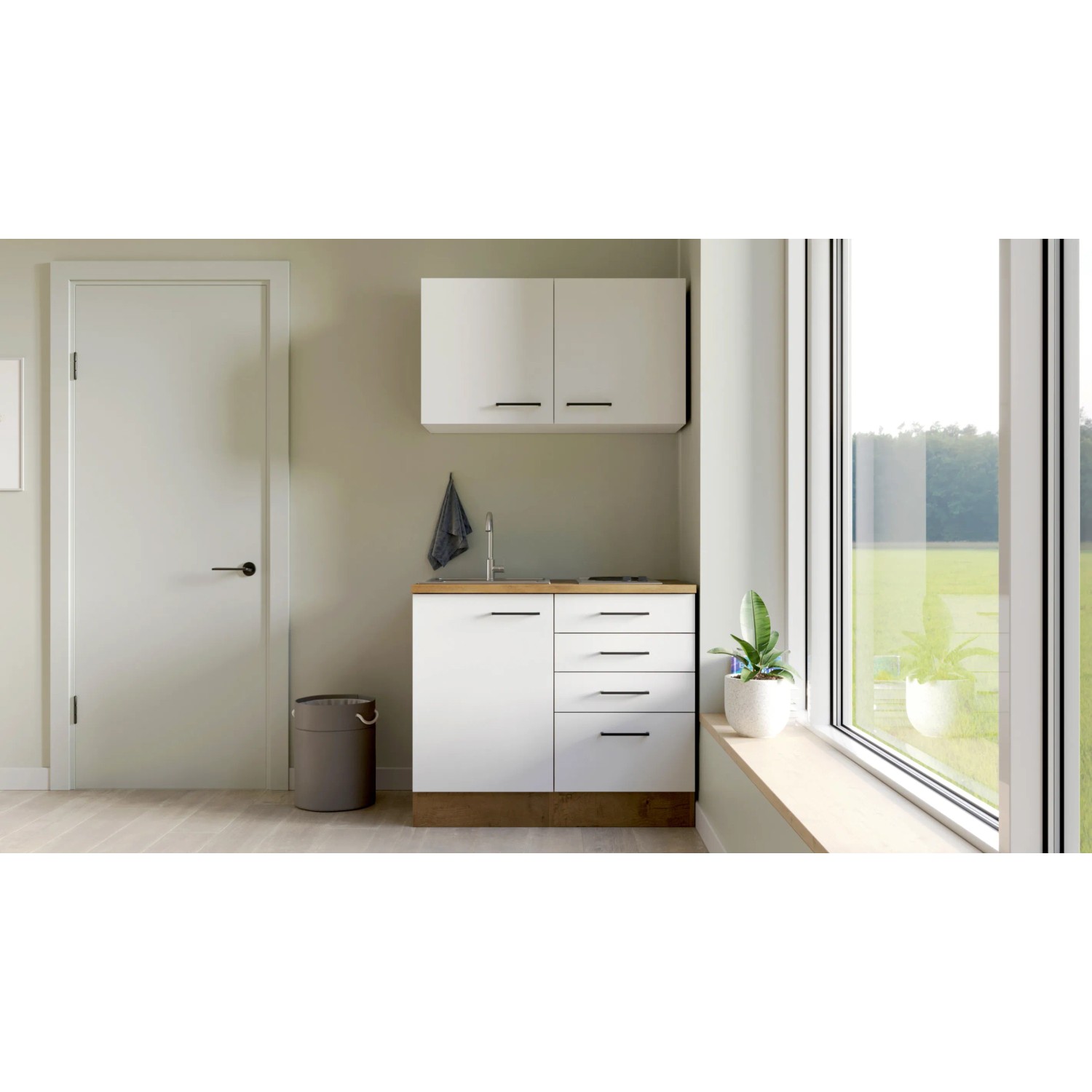 Flex-Well Kuchyně Vintea 100 cm/typ 1 - varná deska