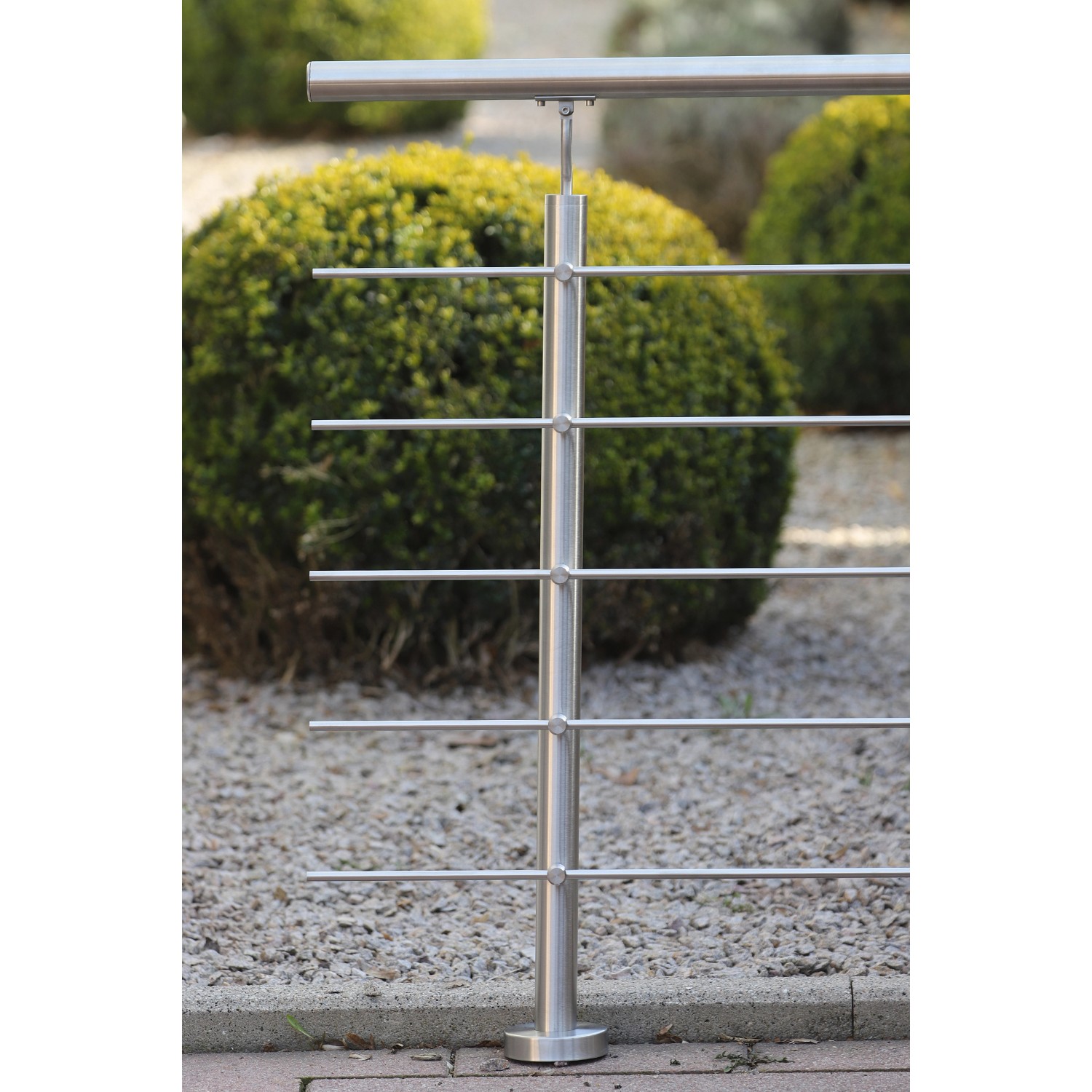 Dieda Sada zábradlí nerez, vodorovné kulaté tyče, horní montáž, 100 x 150 cm nakoupit u OBI