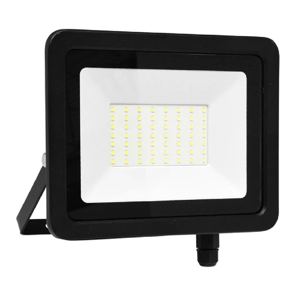 Ecolite LED reflektor Star, 50 W, 4100 lm, 5000 K, černý, 20,5 x 11 x 16 cm