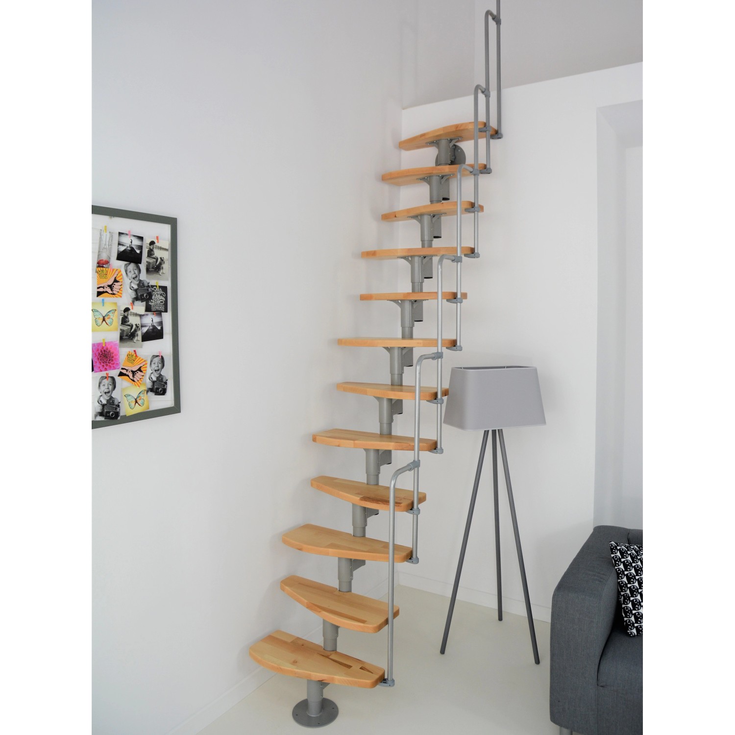 Minka STAIRS modulové schodiště Monaco buk/šedá, 293,8 cm nakoupit u OBI