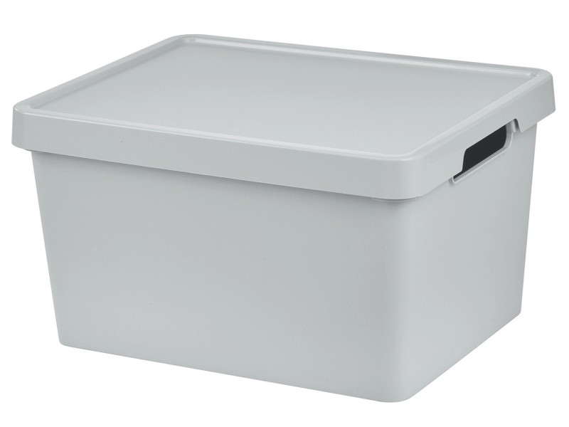 Tontarelli Úložný box MAYA L s víkem světle šedá, 38,5 x 33 x 54,5 cm ...