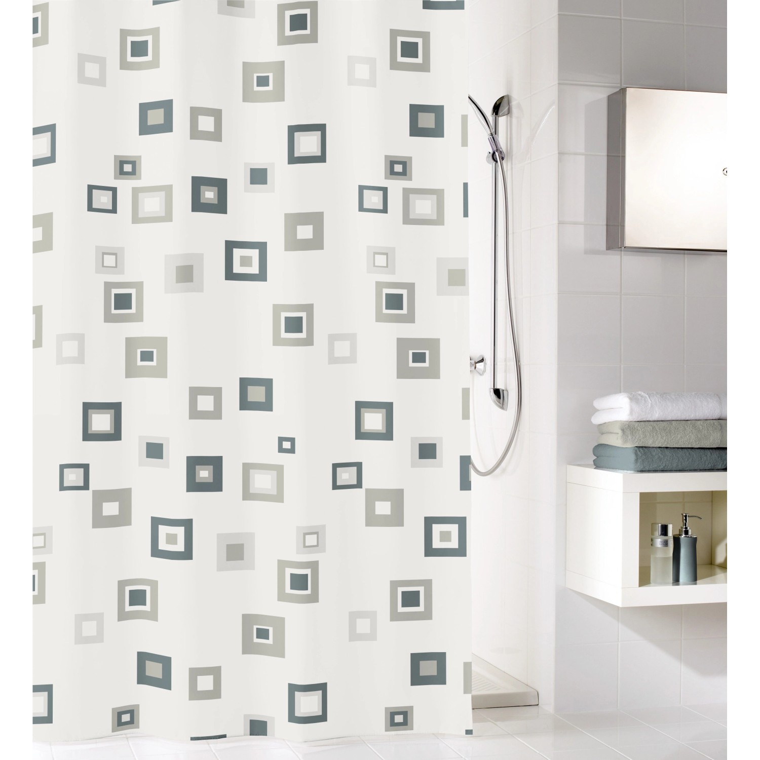 CMI Sprchový závěs Mason antracitový 180 cm x 200 cm nakoupit u OBI