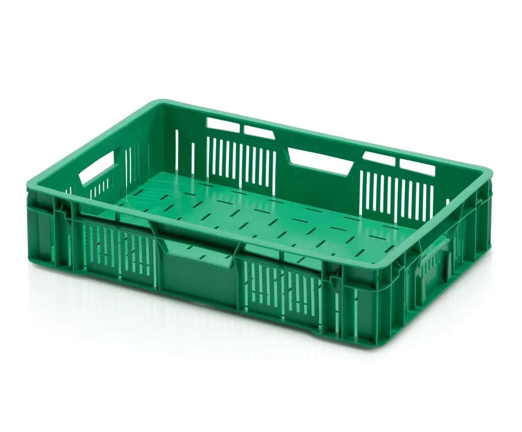 TBA Přepravka na ovoce a zeleninu, zelená, 60 x 40 x 13 cm koupit v OBI