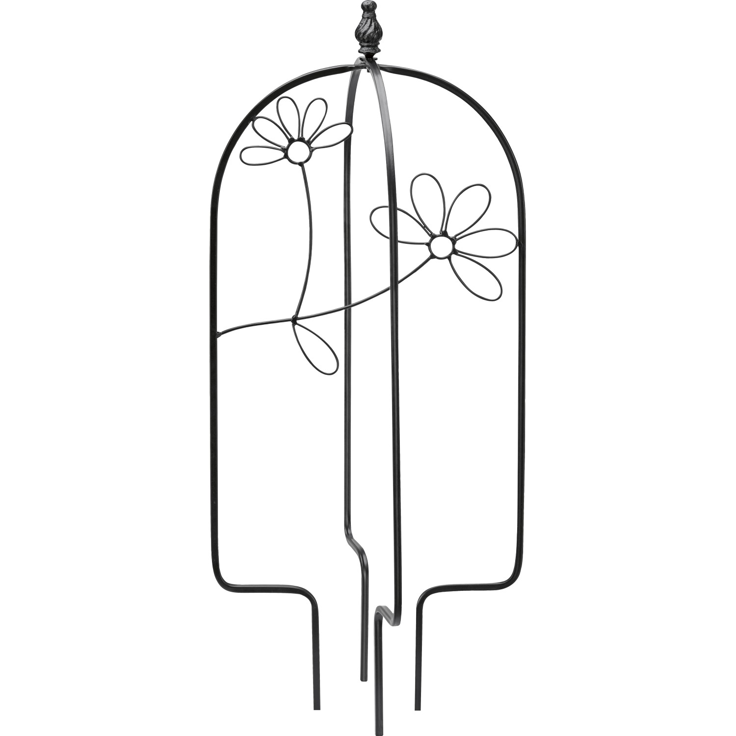 Kovová skládací opora pro popínavé rostliny, květiny, černá, 26 x 26 x ...