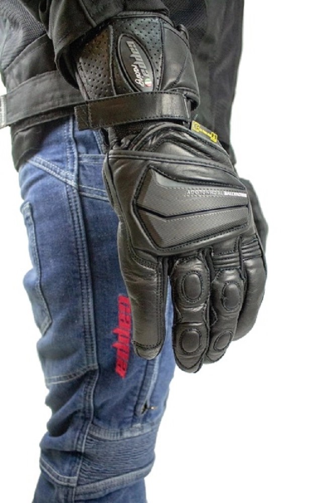 Cappa Racing Pánské dlouhé kožené moto rukavice Detroit, XL koupit v OBI