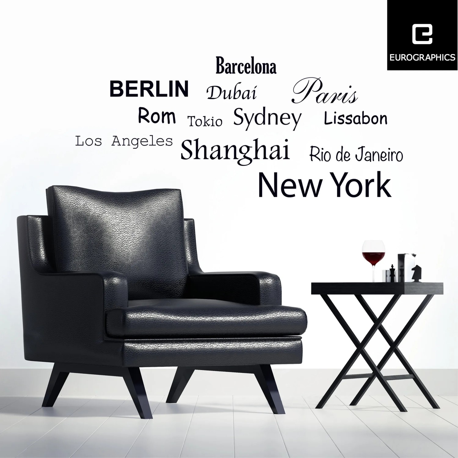 Eurographics Deco Sticker Cities of the World 50 cm x 70 cm koupit v OBI